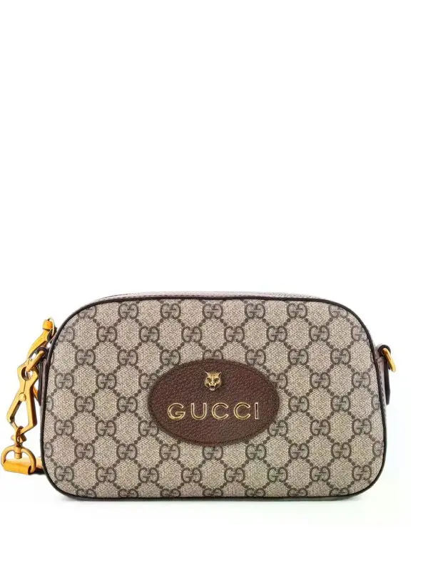 Gucci Neo Vintage Camera Messenger Bag Gg Coated Canvas Crossbody Bag - Brown