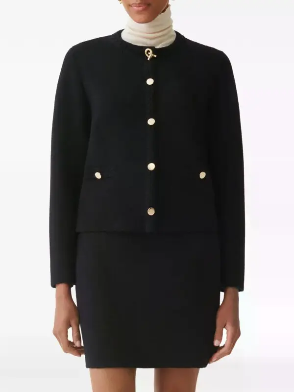 Fabiana Filippi Braided-trim Button-up Cardigan