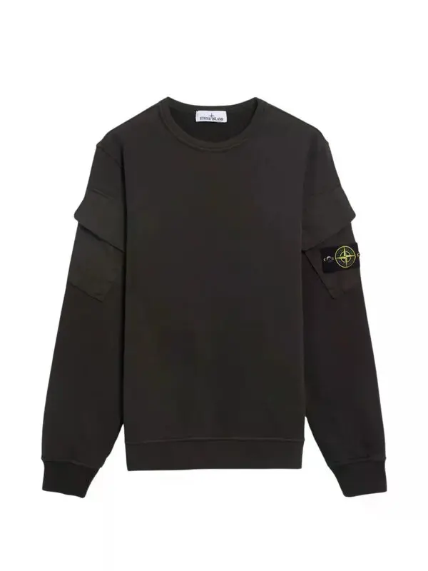 Stone Island Logo-patch Cotton Sweatshirt
