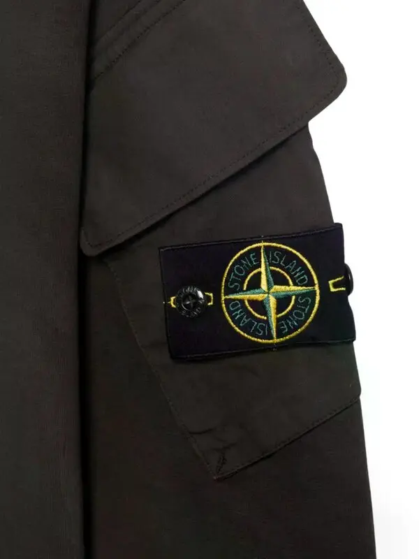 Stone Island Logo-patch Cotton Sweatshirt