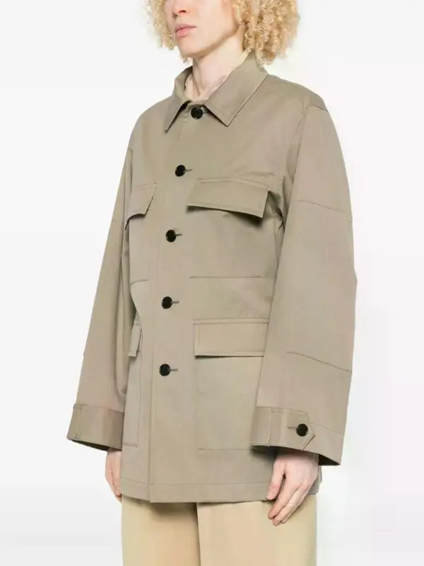 NICHOLSON & NICHOLSON Multi-pocket Button-up Coat