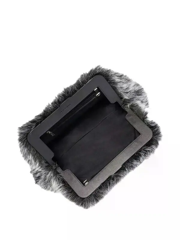 Michael Kors Large Cloud Faux-fur Clutch Bag