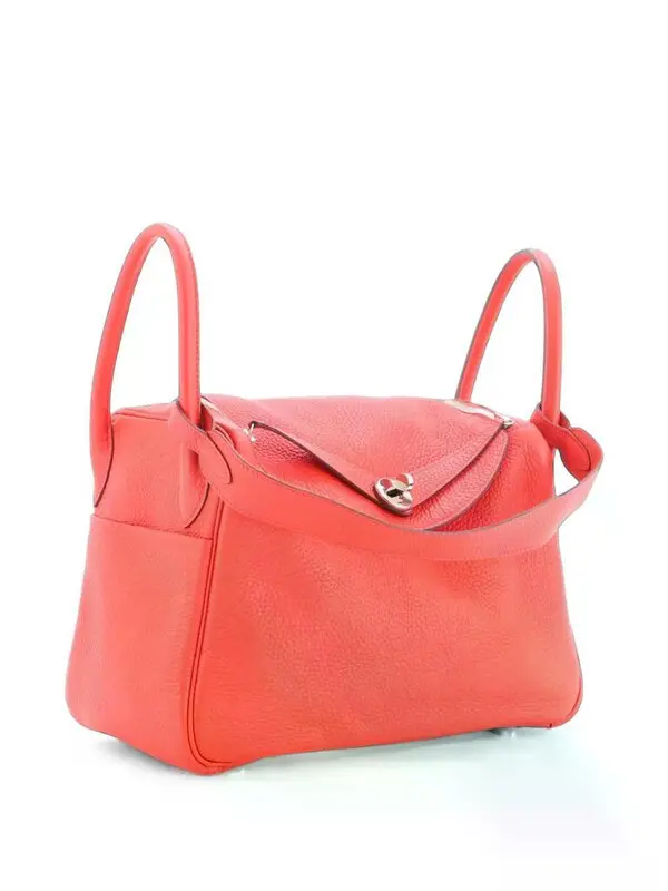 Hermès Lindy Bag Clemence 30 Shoulder Bag - Red