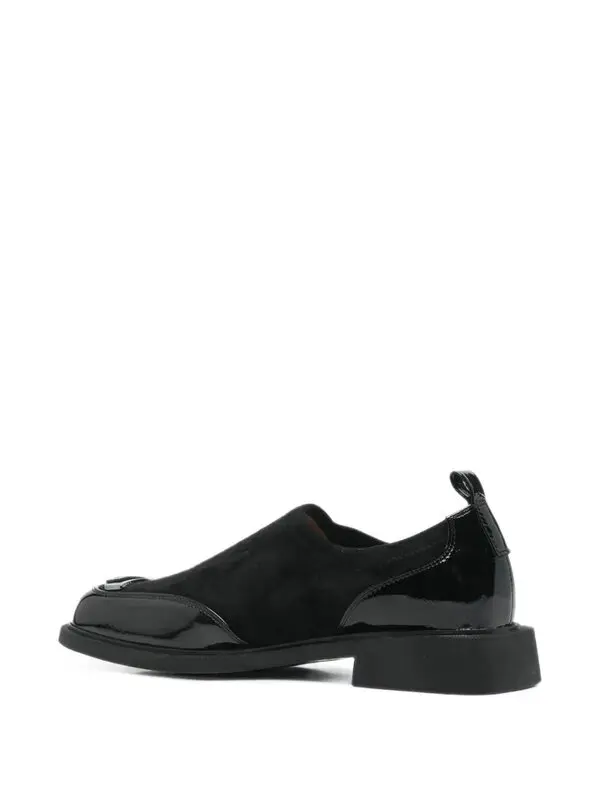 LINDA BAUMANN Panelled Buckled Loafers