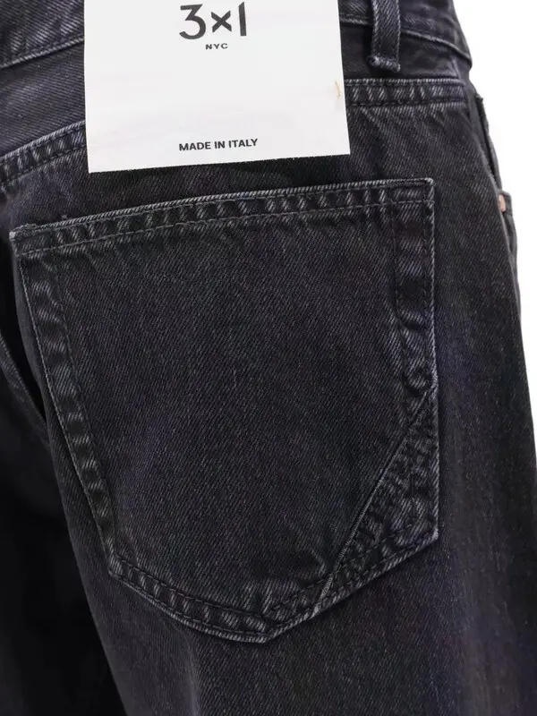 3x1 Faded-effect Wide-leg Jeans