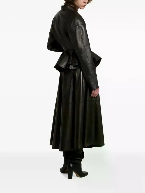 Alberta Ferretti Elasticated-waistband Panelled Midi Skirt