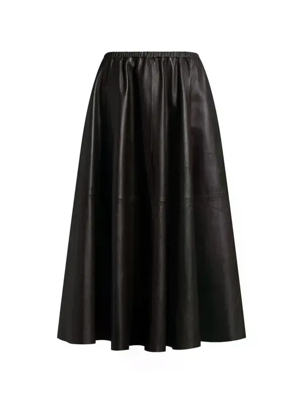 Alberta Ferretti Elasticated-waistband Panelled Midi Skirt