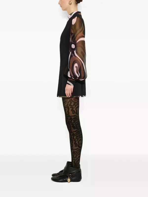 Emilio Pucci Dady Dress With Printed Sleeves