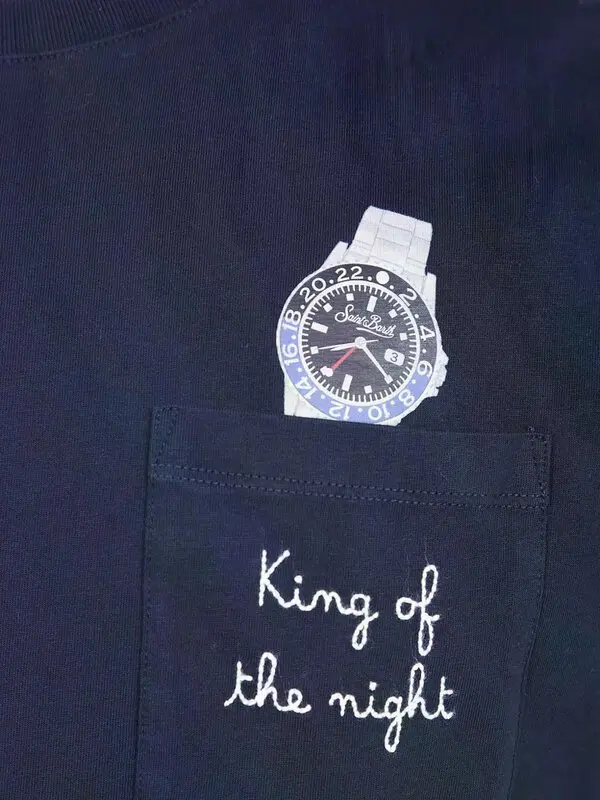 MC2 SAINT BARTH Austin Embroidered Chest-pocket T-shirt
