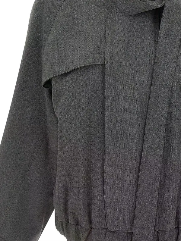 Victoria Beckham Scarf-detail Virgin Wool Jacket