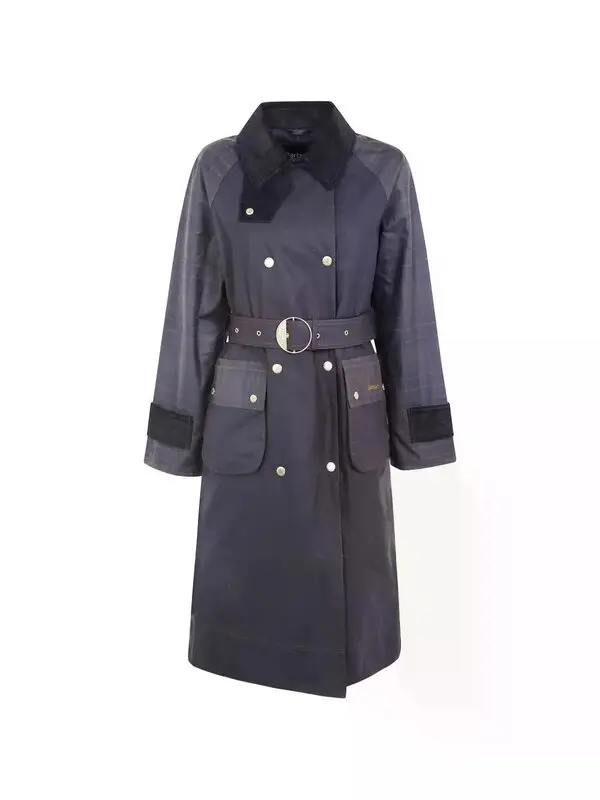 Barbour Elva Belted Checked Jacket