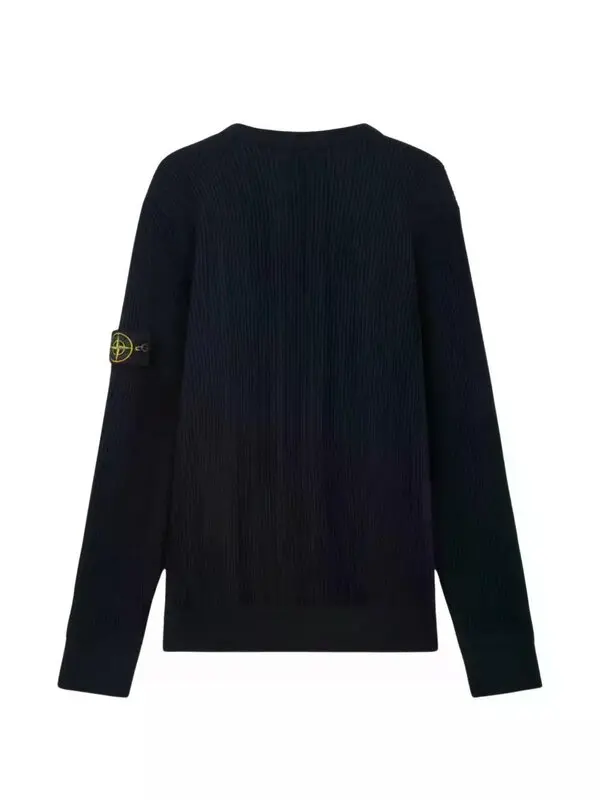 Stone Island 5100053 Full Rib Rws Wool Jumper - Blue