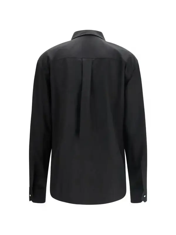SARA ROKA Sibella Pleated-bib Shirt