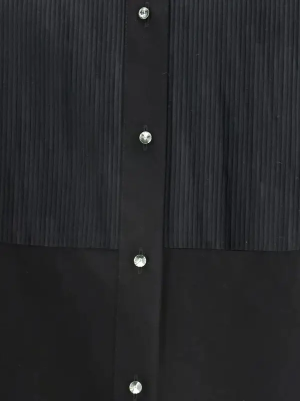 SARA ROKA Sibella Pleated-bib Shirt