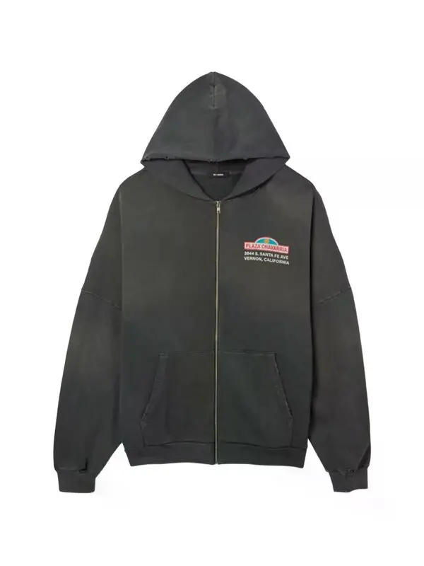 WILLY CHAVARRIA Plaza Graphic-print Zip-up Hoodie