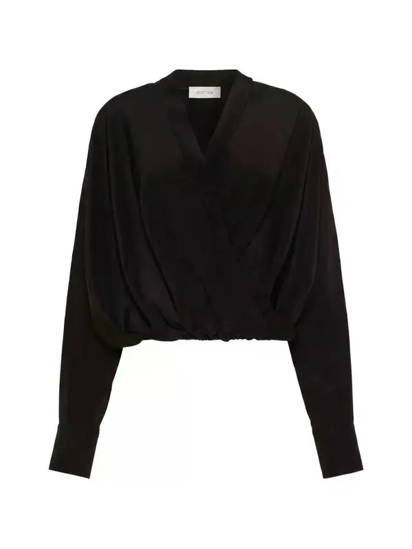 Sportmax Wrap-style Silk Shirt