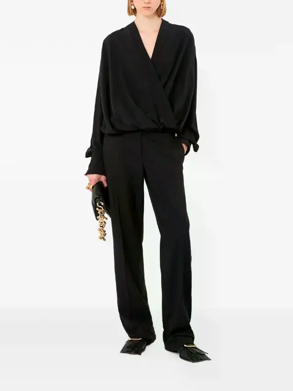 Sportmax Wrap-style Silk Shirt