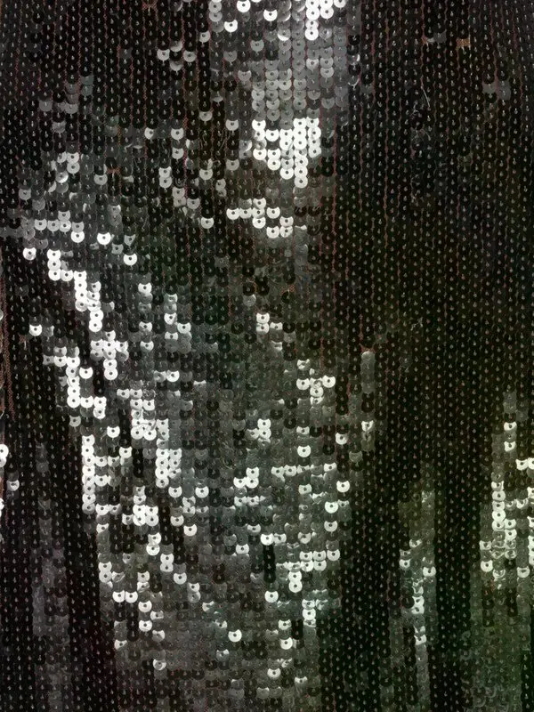 ROTATE BY BIRGER CHRISTENSEN Sequins Midi Flared Dress Dark