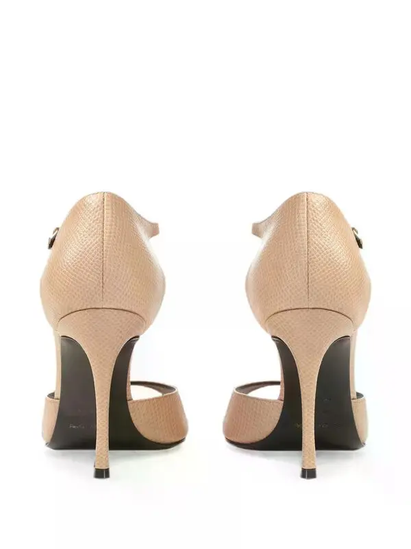 SERGIO ROSSI Godiva Lizard-effect Heeled Pumps