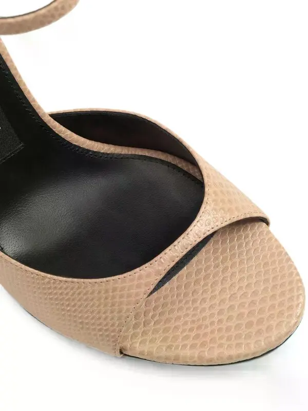 SERGIO ROSSI Godiva Lizard-effect Heeled Pumps