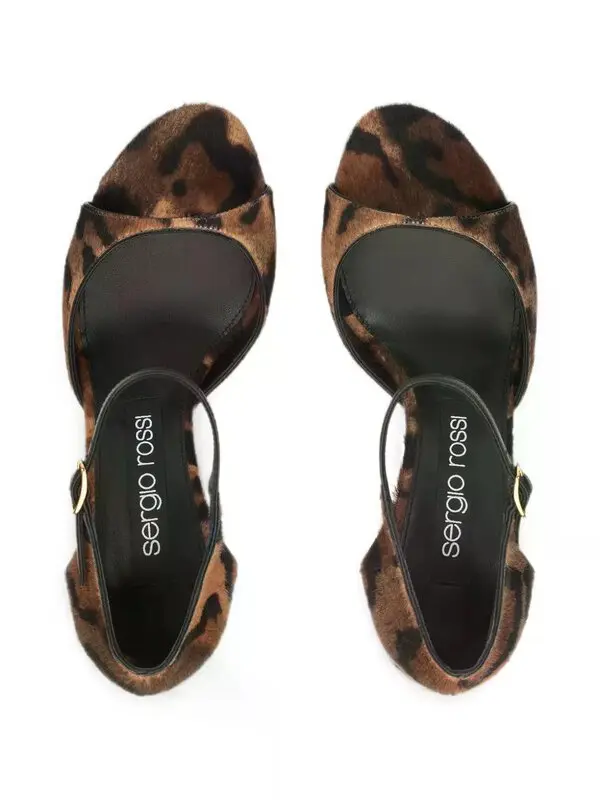 SERGIO ROSSI Godiva Leopard-print Heeled Pumps