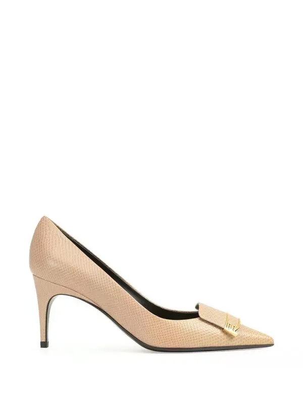 SERGIO ROSSI Sr Evolv Lizard-effect Pumps