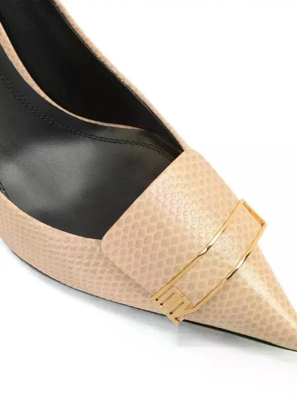 SERGIO ROSSI Sr Evolv Lizard-effect Pumps