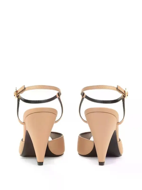 SERGIO ROSSI Beak Buckle-fastening Heeled Sandals