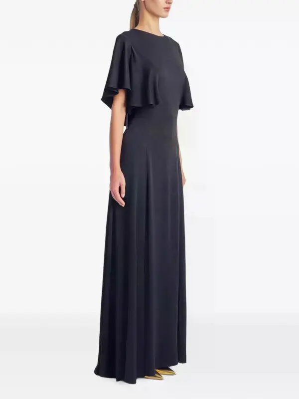 IRINA SCHROTTER Ruffled-sleeve Maxi Dress
