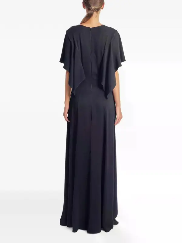 IRINA SCHROTTER Ruffled-sleeve Maxi Dress