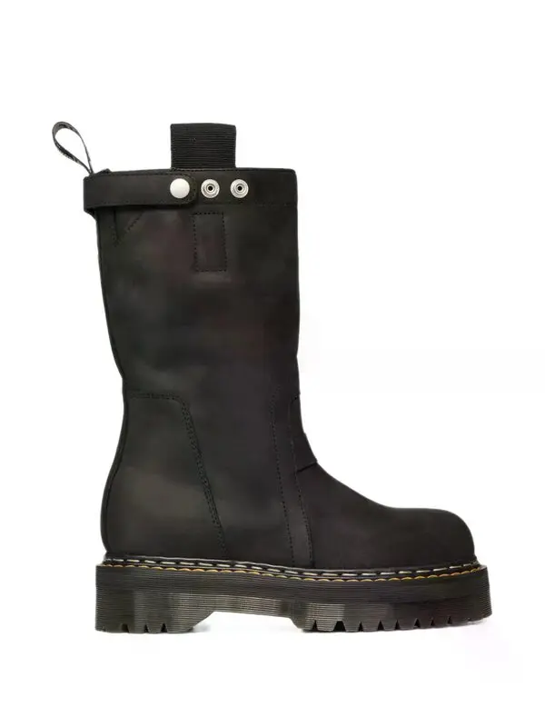Dr. Martens X Rick Owens Round-toe Boots - Black