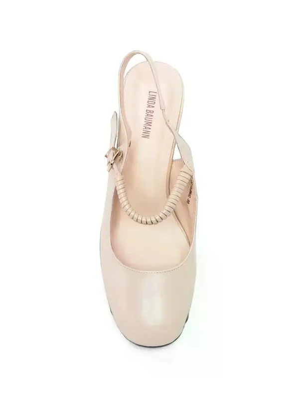 LINDA BAUMANN Buckle-fastening Slingback Heeled Pumps