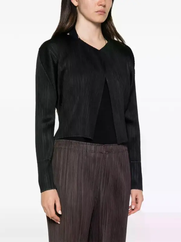 Issey Miyake Plissé-effect Layered Jacket
