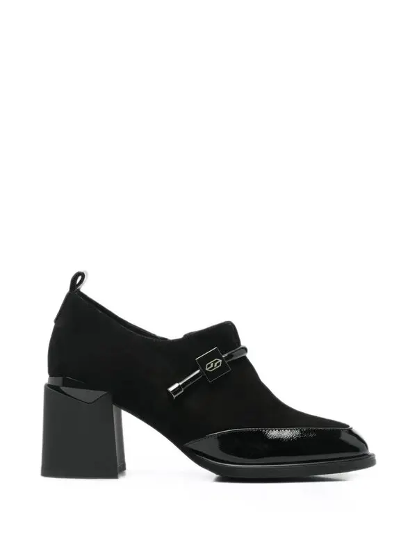 LINDA BAUMANN Panelled Block-heel Pumps