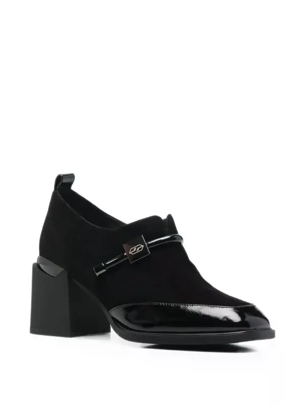 LINDA BAUMANN Panelled Block-heel Pumps