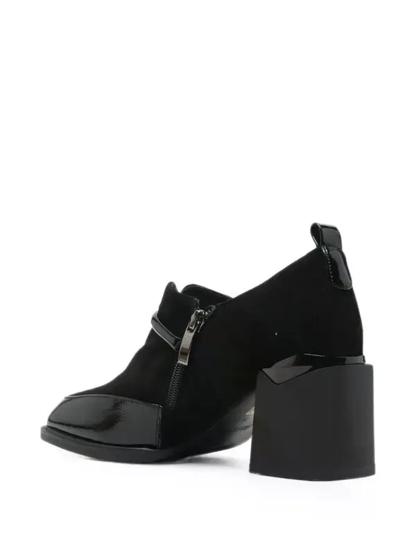 LINDA BAUMANN Panelled Block-heel Pumps