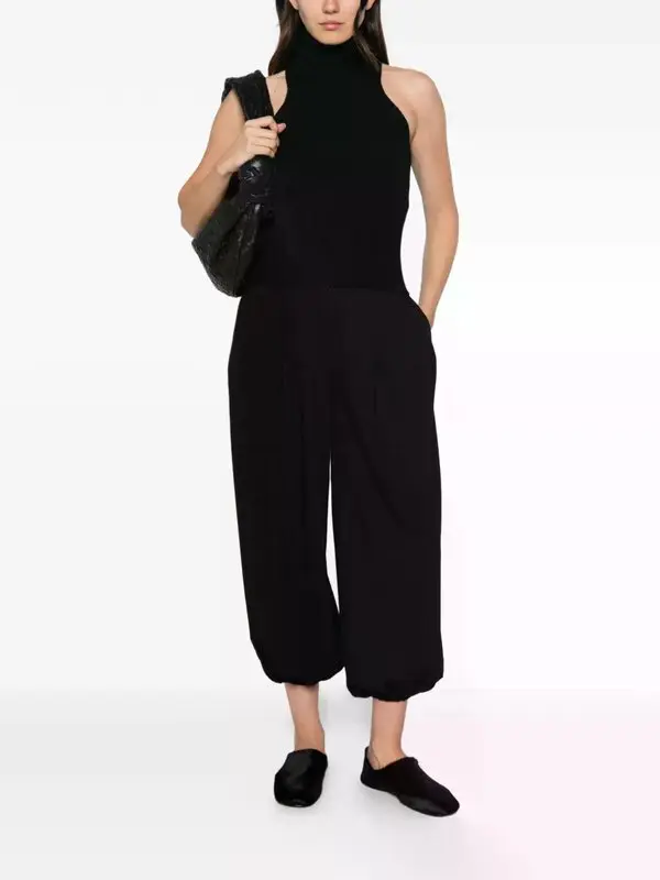 SOLOTRE Ribbed-knit Roll-neck Top