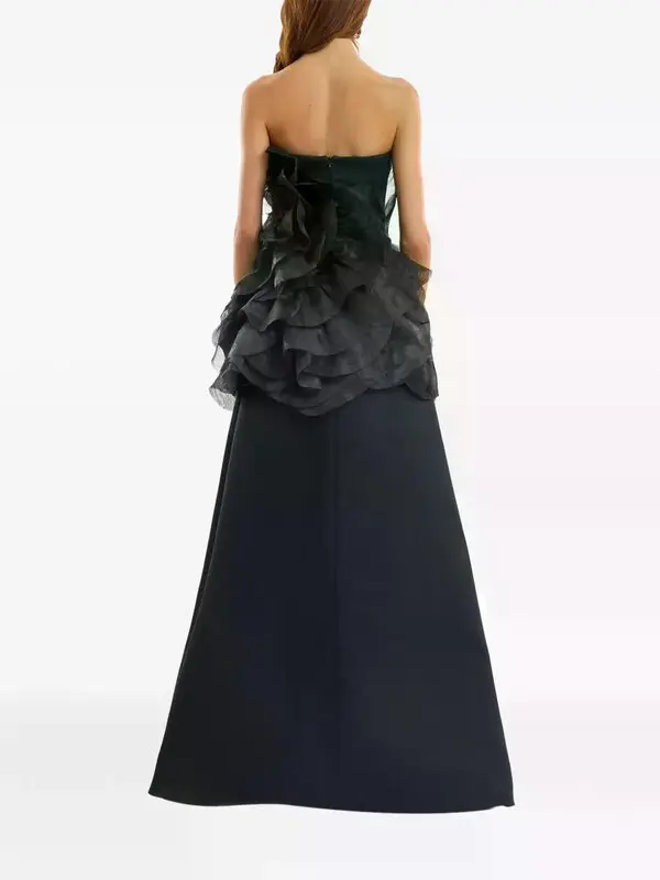 GEMY MAALOUF Strapless Flower-detail Maxi Dress