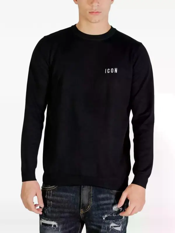 ICON BRAND Logo-embroidered Sweatshirt