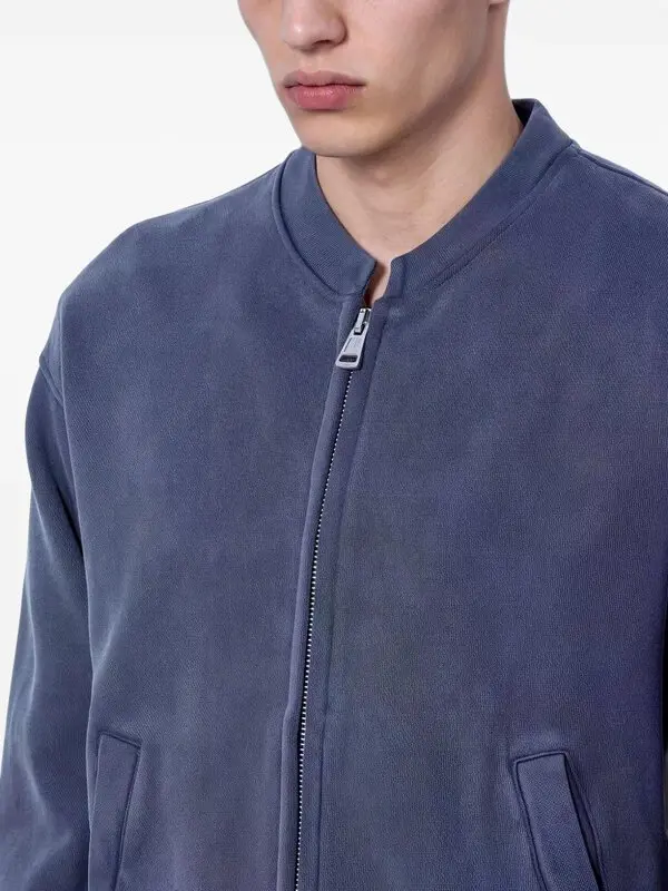 Our Legacy Relic Plum Star Zip-up Ribbed-trim Jacket