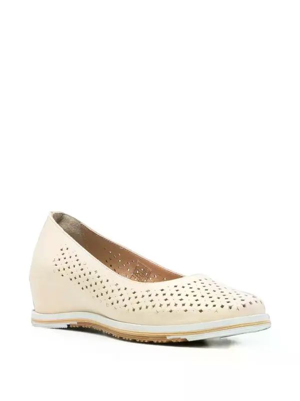 SERGIO MORETTI FIRENZE Perforated Wedge Pumps
