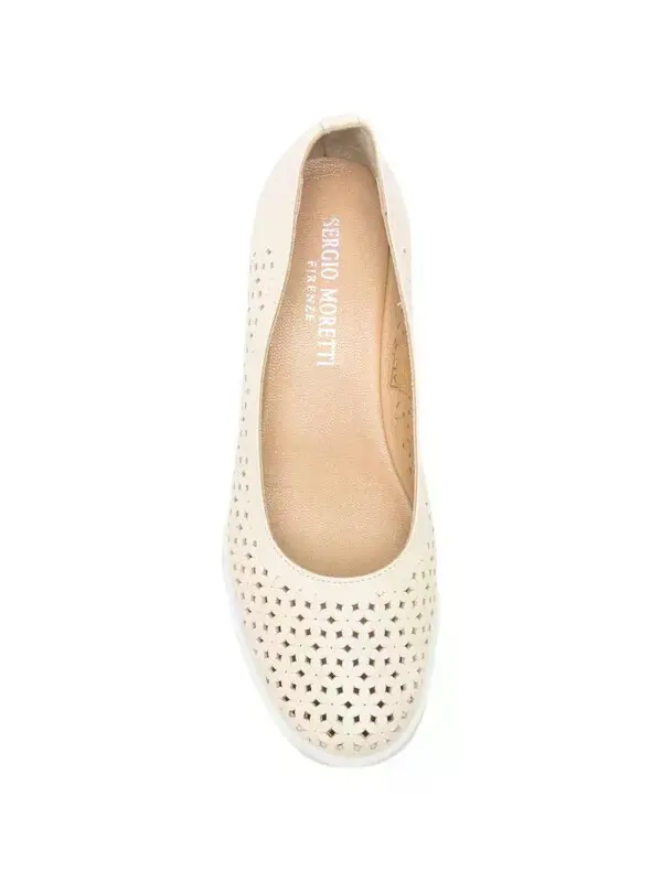 SERGIO MORETTI FIRENZE Perforated Wedge Pumps