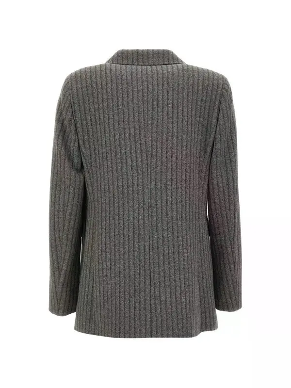 ELENA MIRÒ Stripe-pattern Single-breasted Blazer
