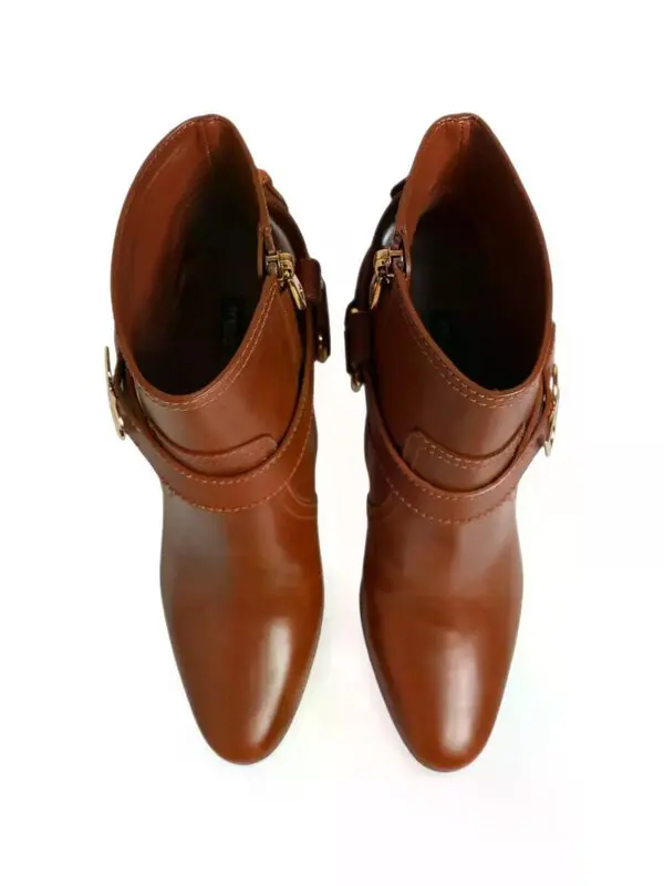 Dolce & Gabbana Dg Logo Buckle Ankle Boots