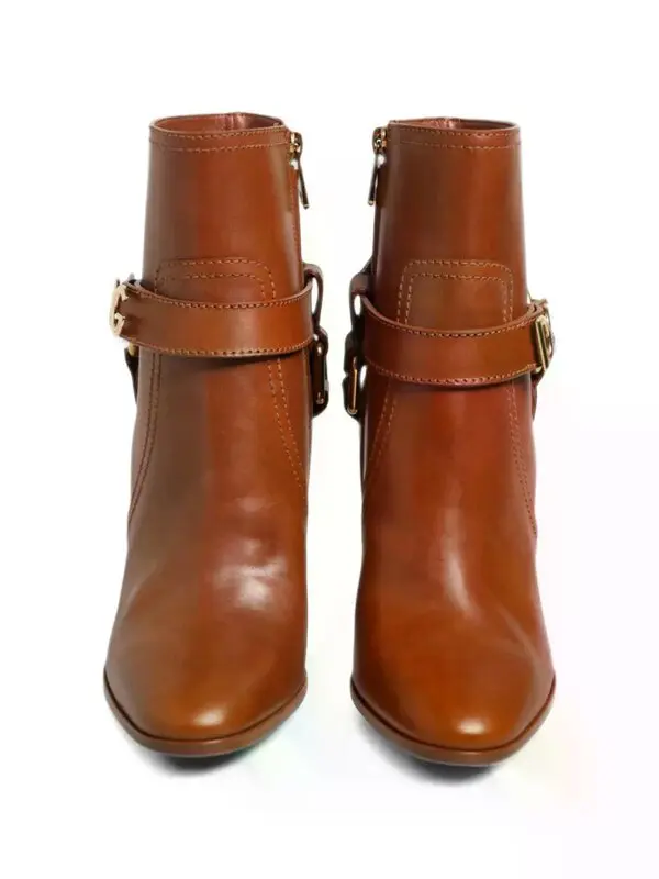 Dolce & Gabbana Dg Logo Buckle Ankle Boots