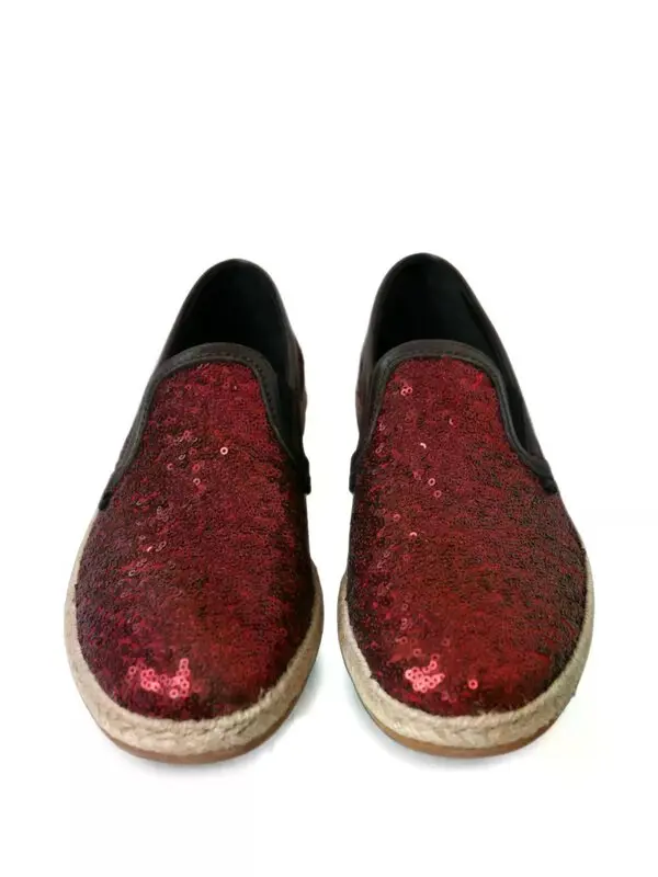 Dolce & Gabbana Sequin-embellished Loafes