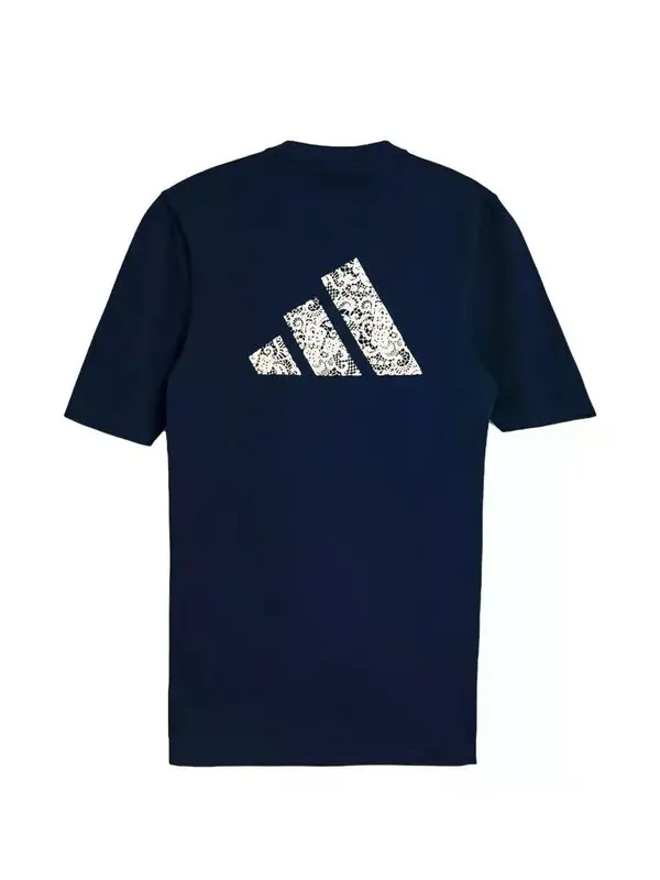 Adidas Logo-print Lace-detail T-shirt