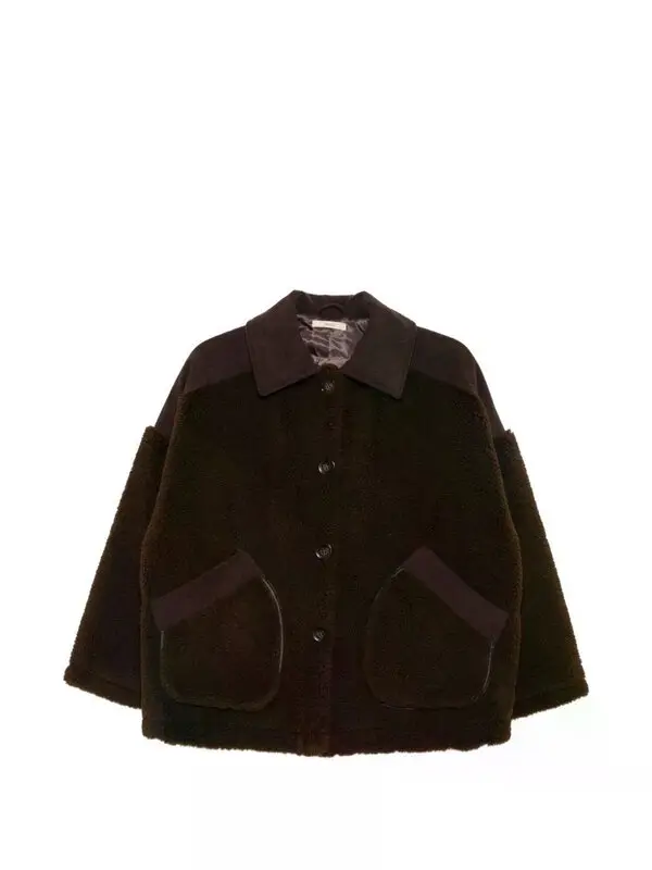 SESSUN Corduroy-trimmed Shearling Jacket