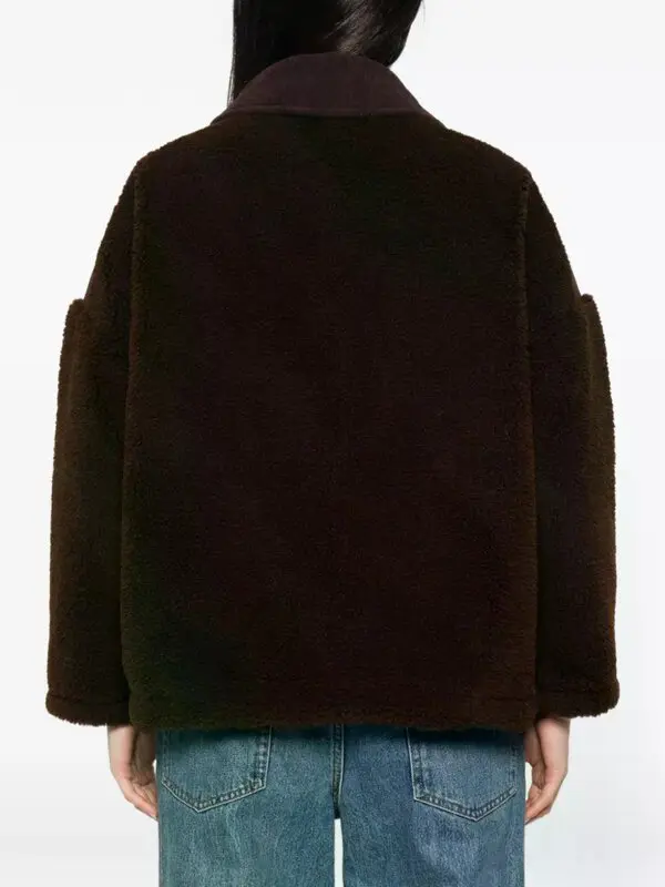 SESSUN Corduroy-trimmed Shearling Jacket