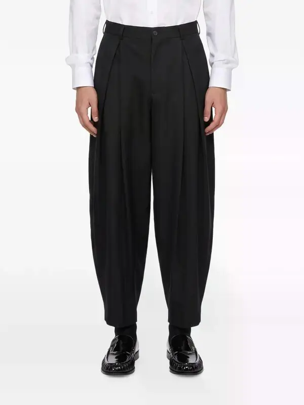 Comme Des Garçons Pleated Tapered Trousers